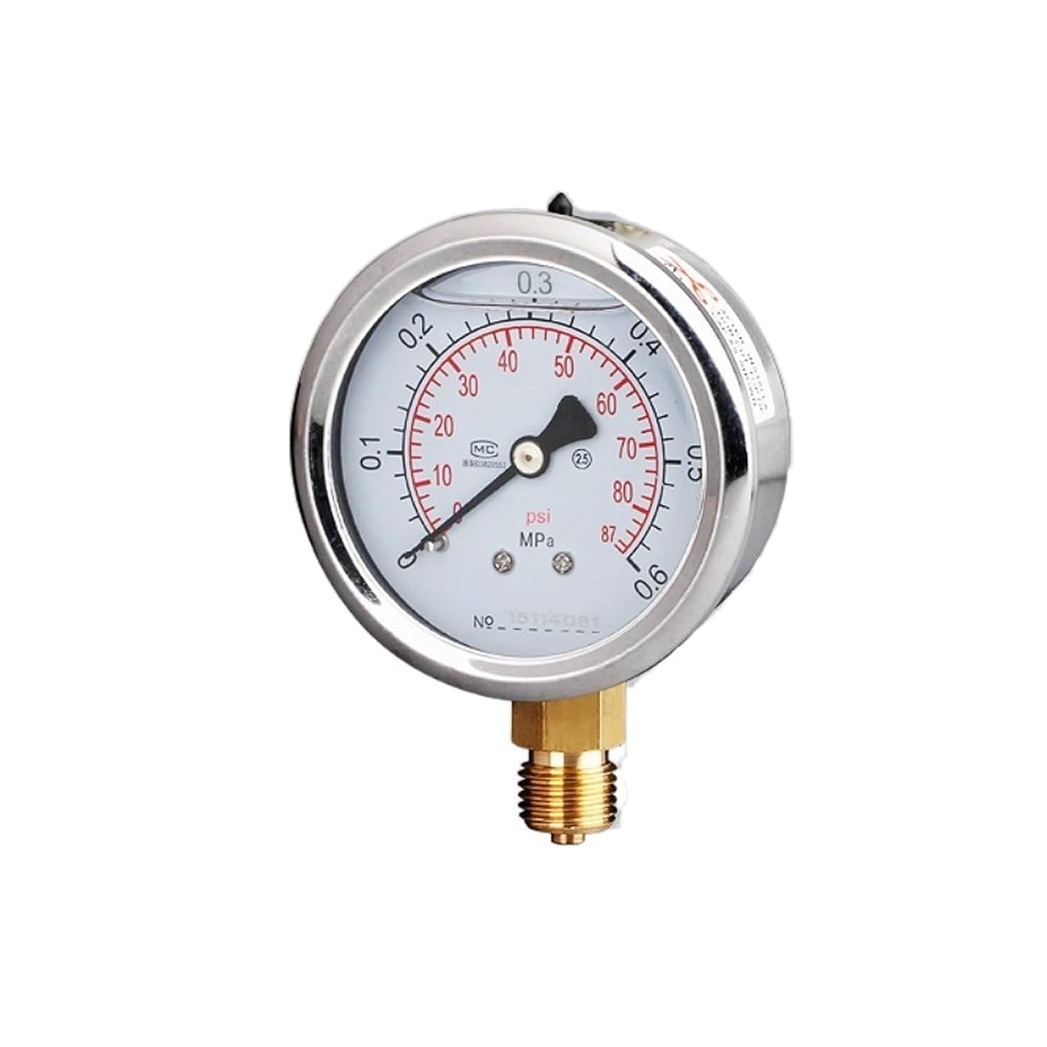 Amazon.com: ISSUA M14*1.5 Thread YN60 Oil-Filled Negative Pressure ...