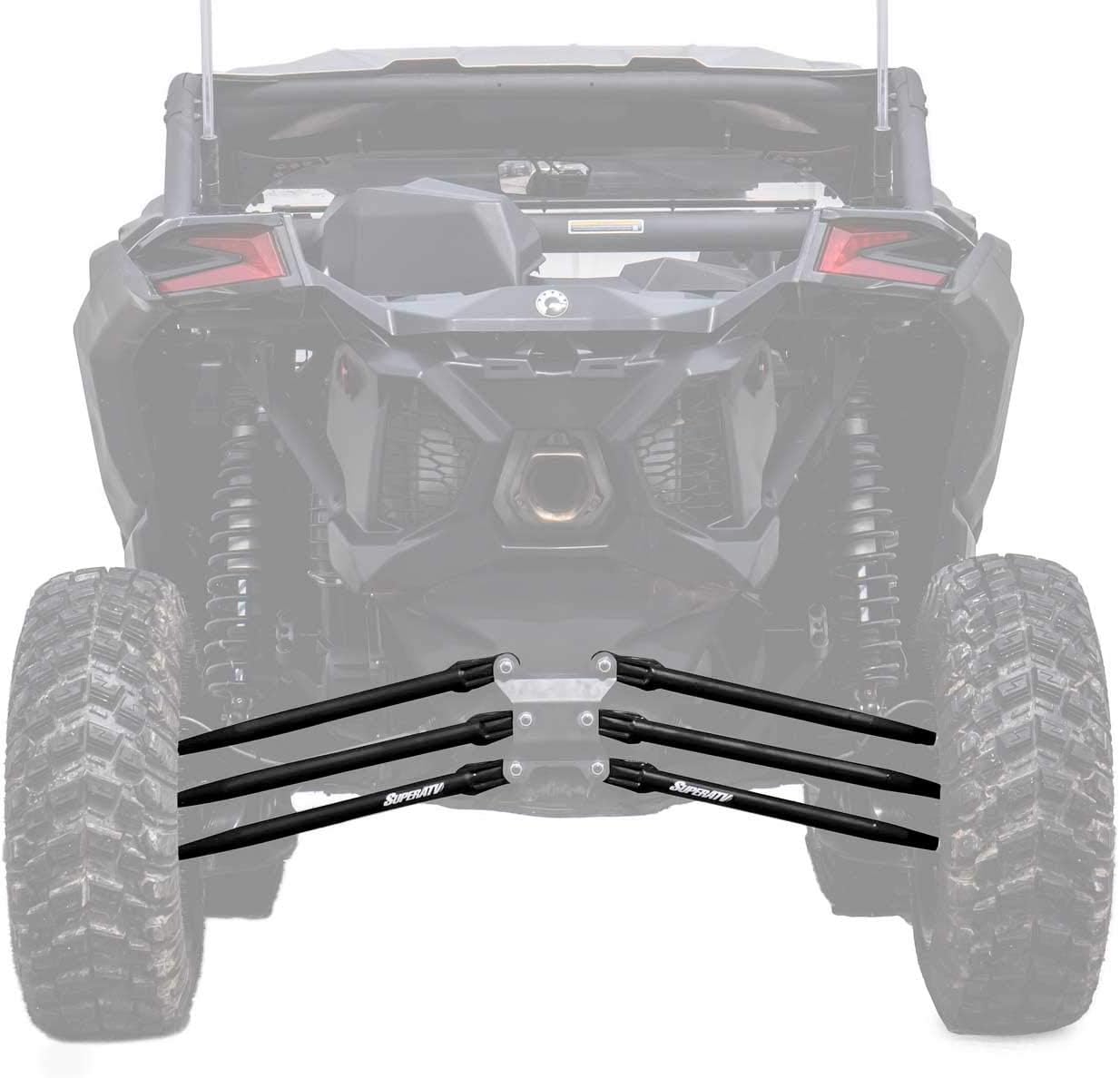Amazon.com: SuperATV Heavy Duty Round Tube Rear Radius Arms/Rods for ...