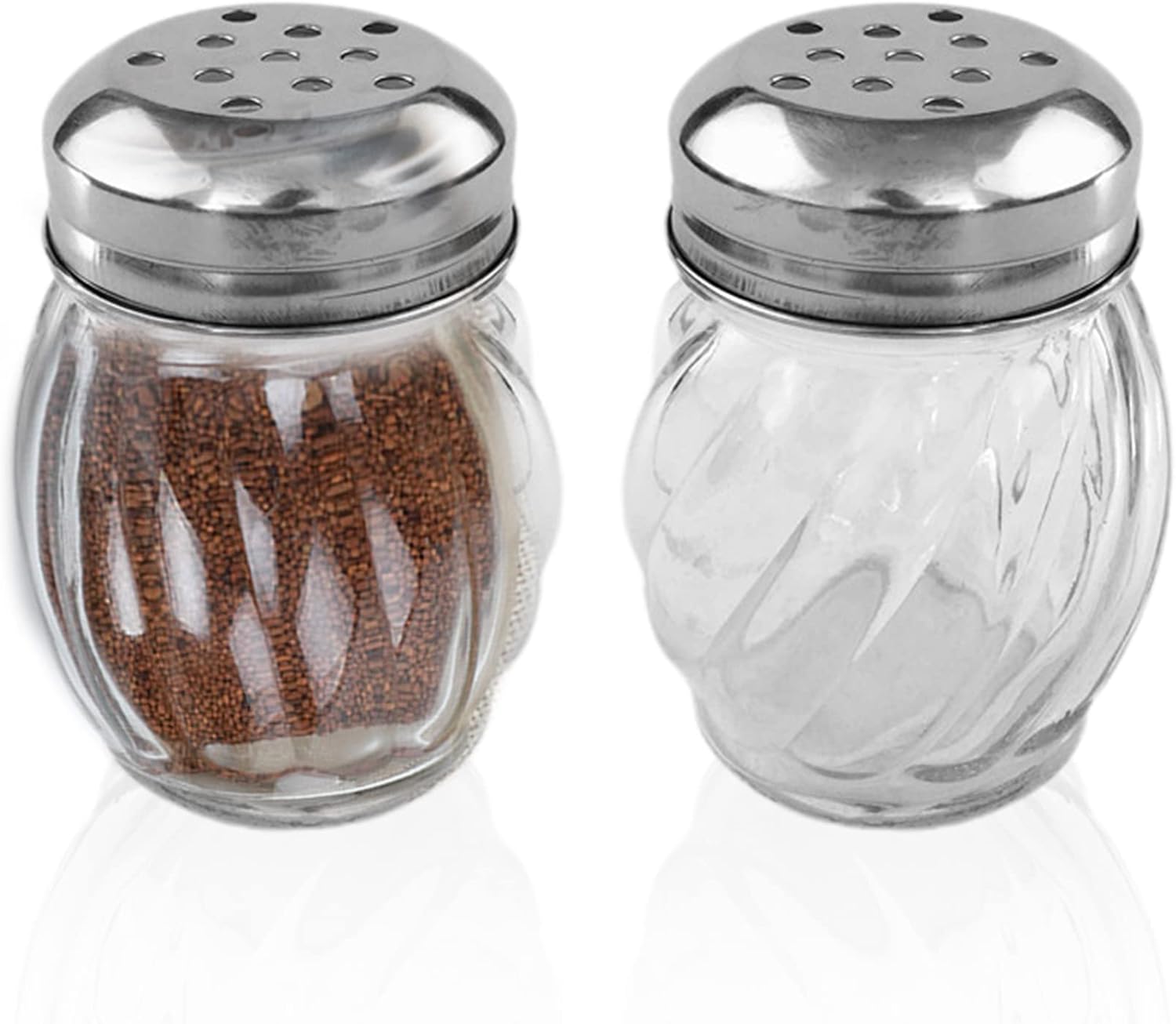Amazon.com: 1st Choice Salt and Pepper Shakers with Stainless Tops Set ...