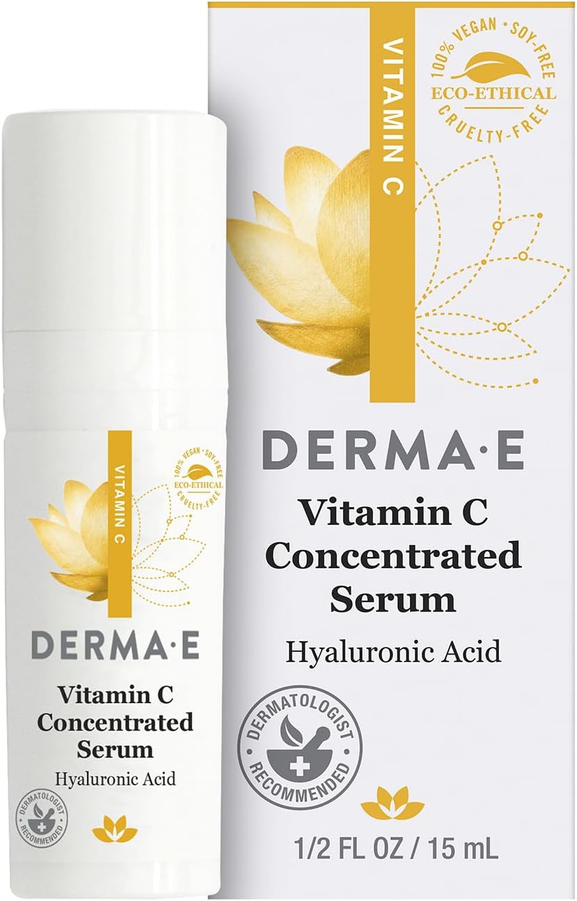 Amazon.com: DERMA E Vitamin C Concentrated Serum (0.5 oz) : Beauty ...