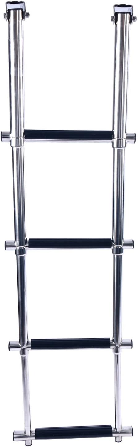 Amazon.com: Amarine made Boat Ladder, 4 Step Telescoping Swim Marine ...
