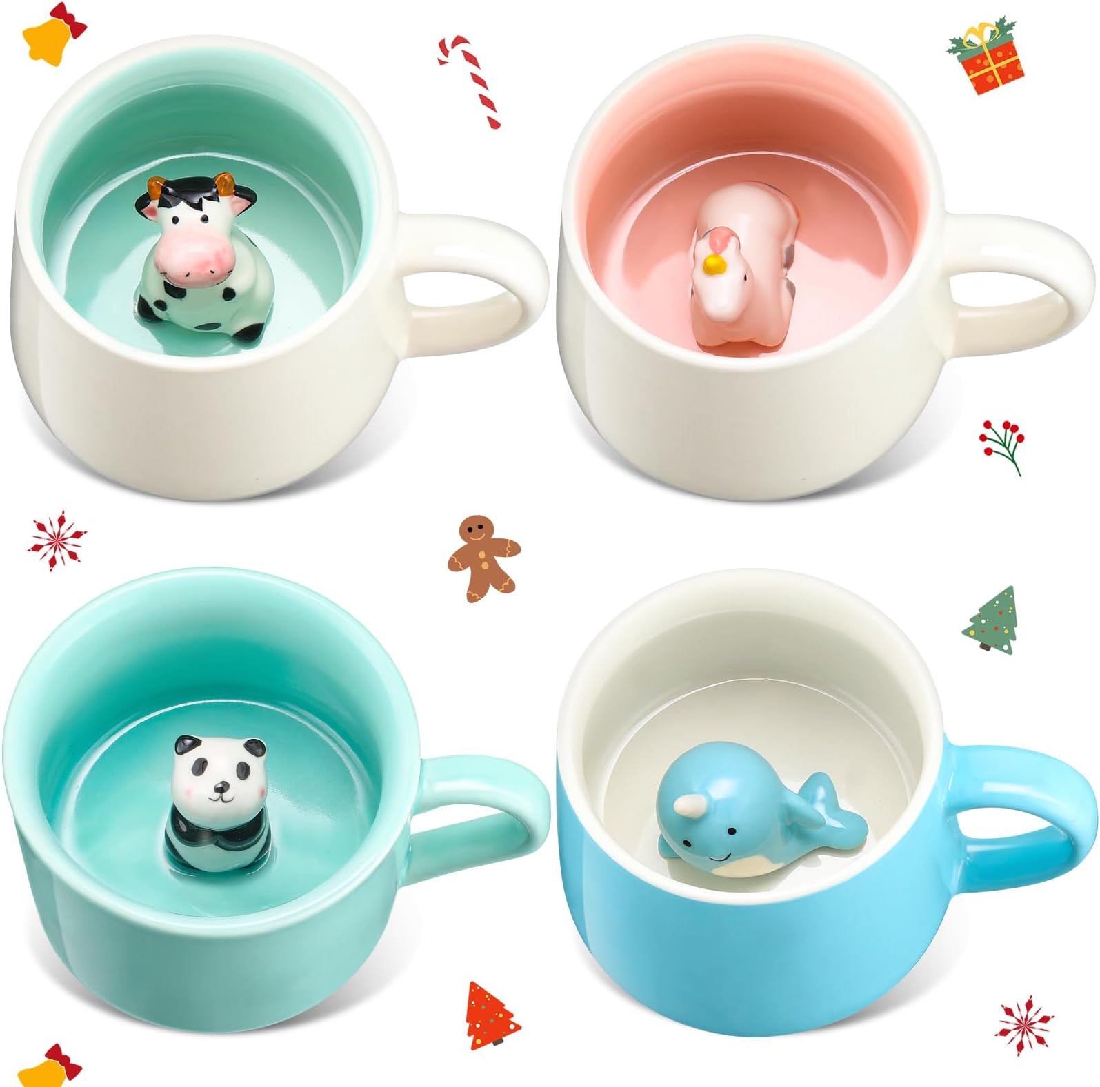 Amazon.com: 3D Cute Animal Ceramics Coffee Cup Office Cup : Home & Kitchen