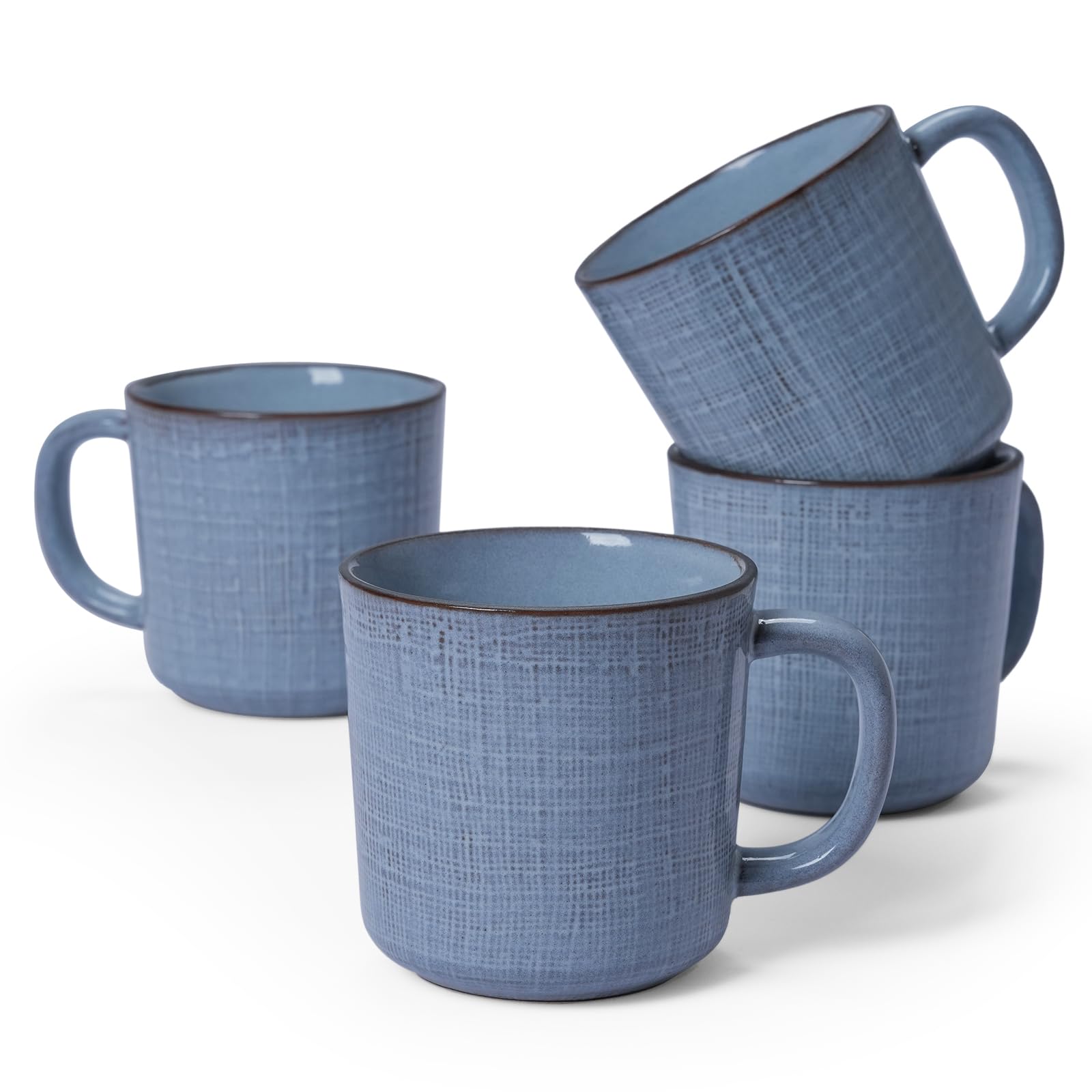Amazon.com: famiware Moonlight Coffee Mug Set of 4, 14oz Mug Set with ...