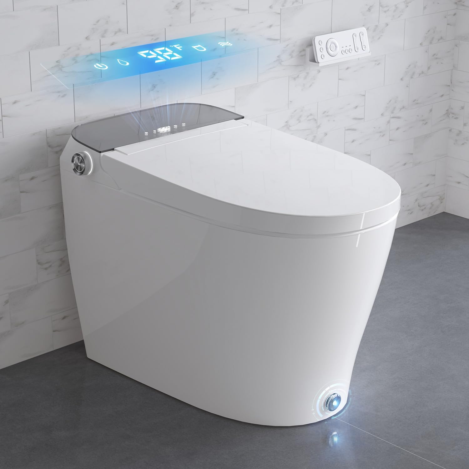 CANEST Smart Bidet Toilet, Smart Toilet with Bidet Built in, Pump ...