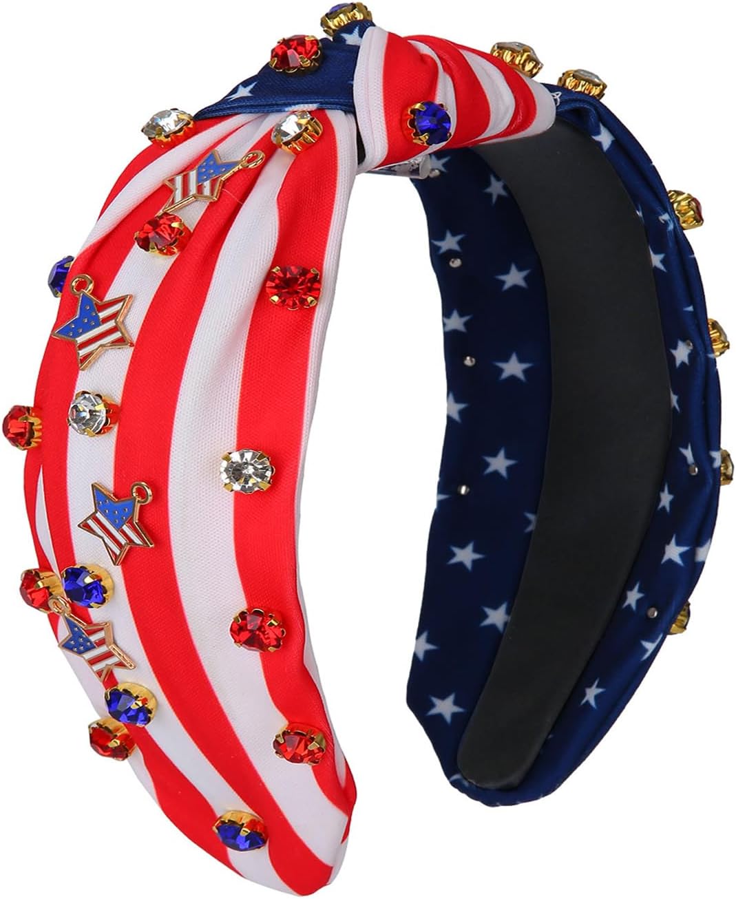 Amazon.com : 4 th of July Headband for Women American Flag Knottted ...
