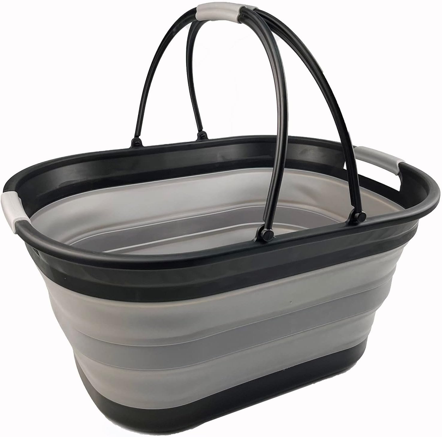 Amazon.com: SAMMART 25L (6.6 Gallon) Collapsible Plastic Laundry Basket ...