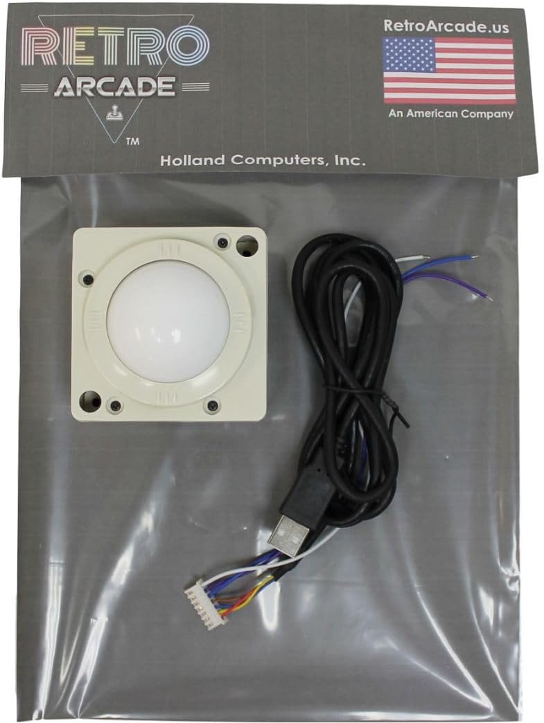 Amazon.com: tsticks GRS LED Trackball with Spinner for Arcade : Electronics