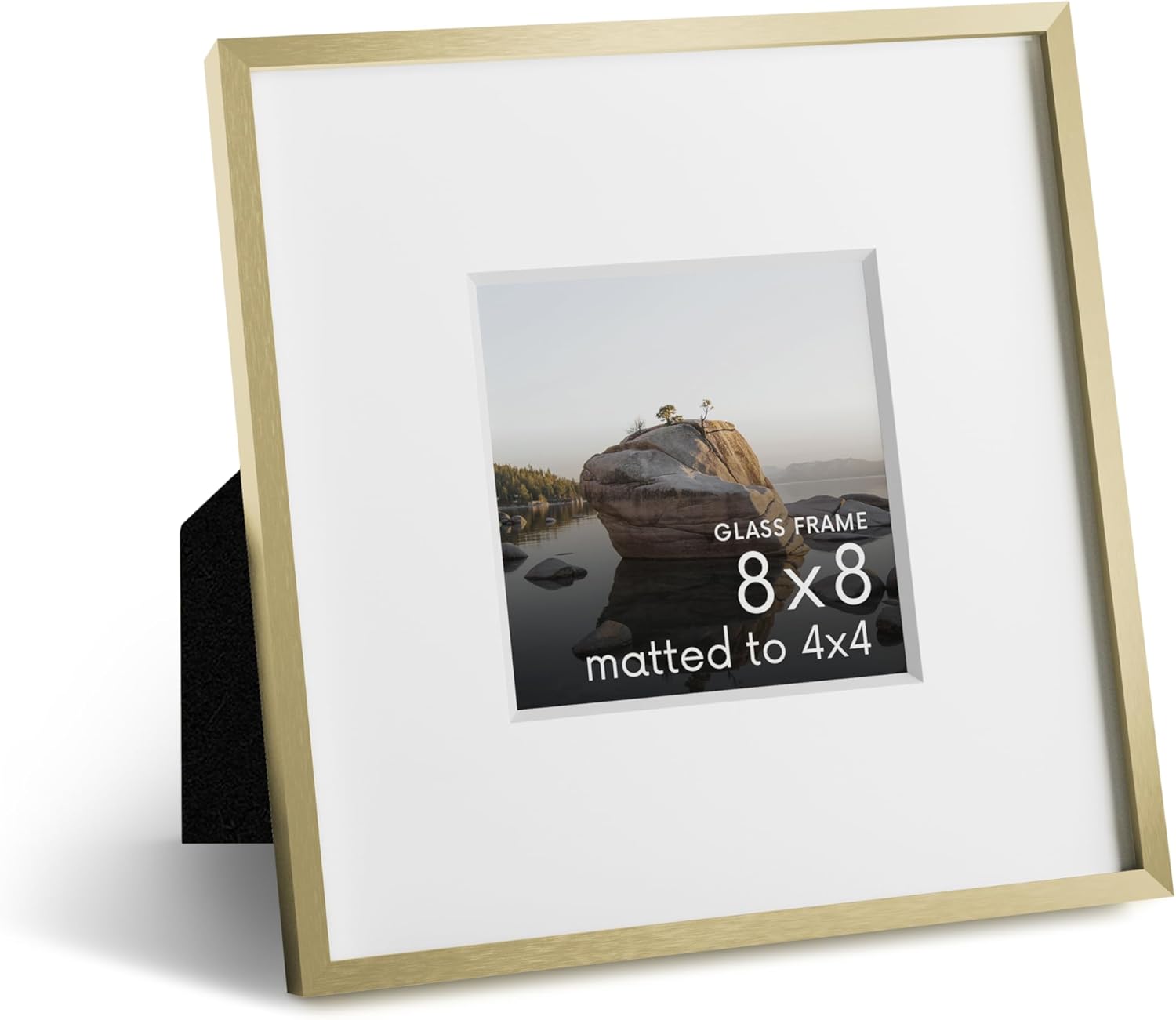 Amazon.com - HAUS AND HUES 8x8 Picture Frame with Real Glass & Gold ...