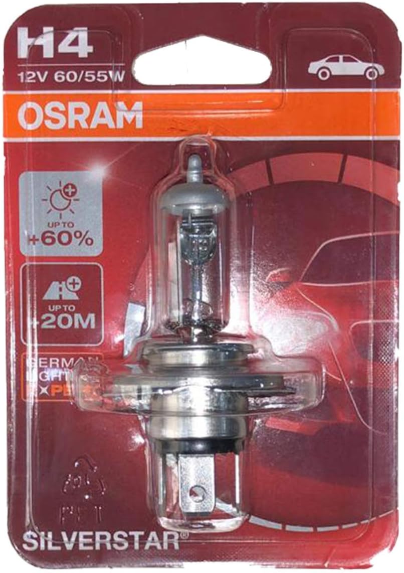 PHILIPS Premium H4 Headlight Bulb P43t 12V 60/55W | High Performance ...