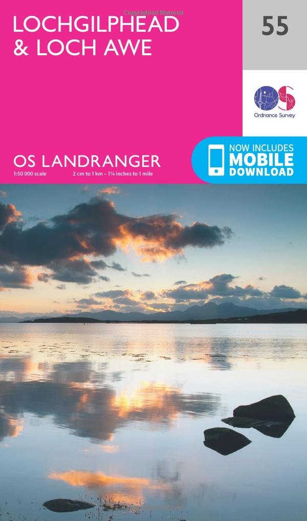 Lochgilphead & Loch Awe Map | Loch Fyne | Ordnance Survey | OS ...