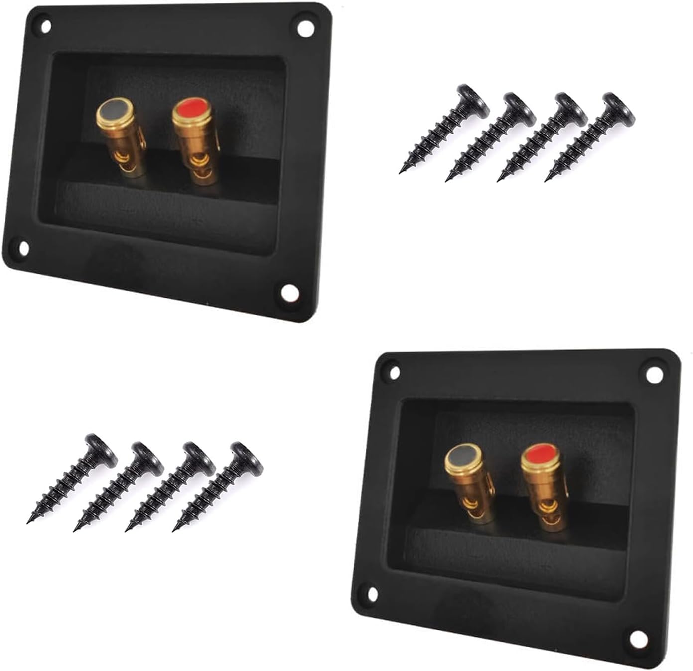 Amazon.com: Litoexpe 2-Way Speaker Box Terminal Cup, 2.2 Inch Square ...