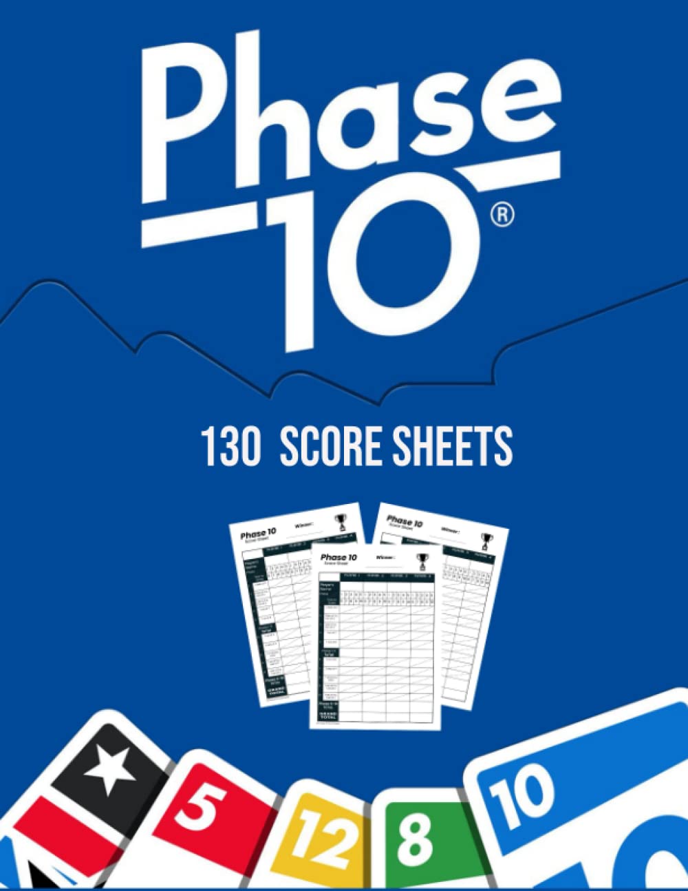 Phase 10 Score Sheets: Phase 10 Score Cards | 130 Large Score Pads For ...
