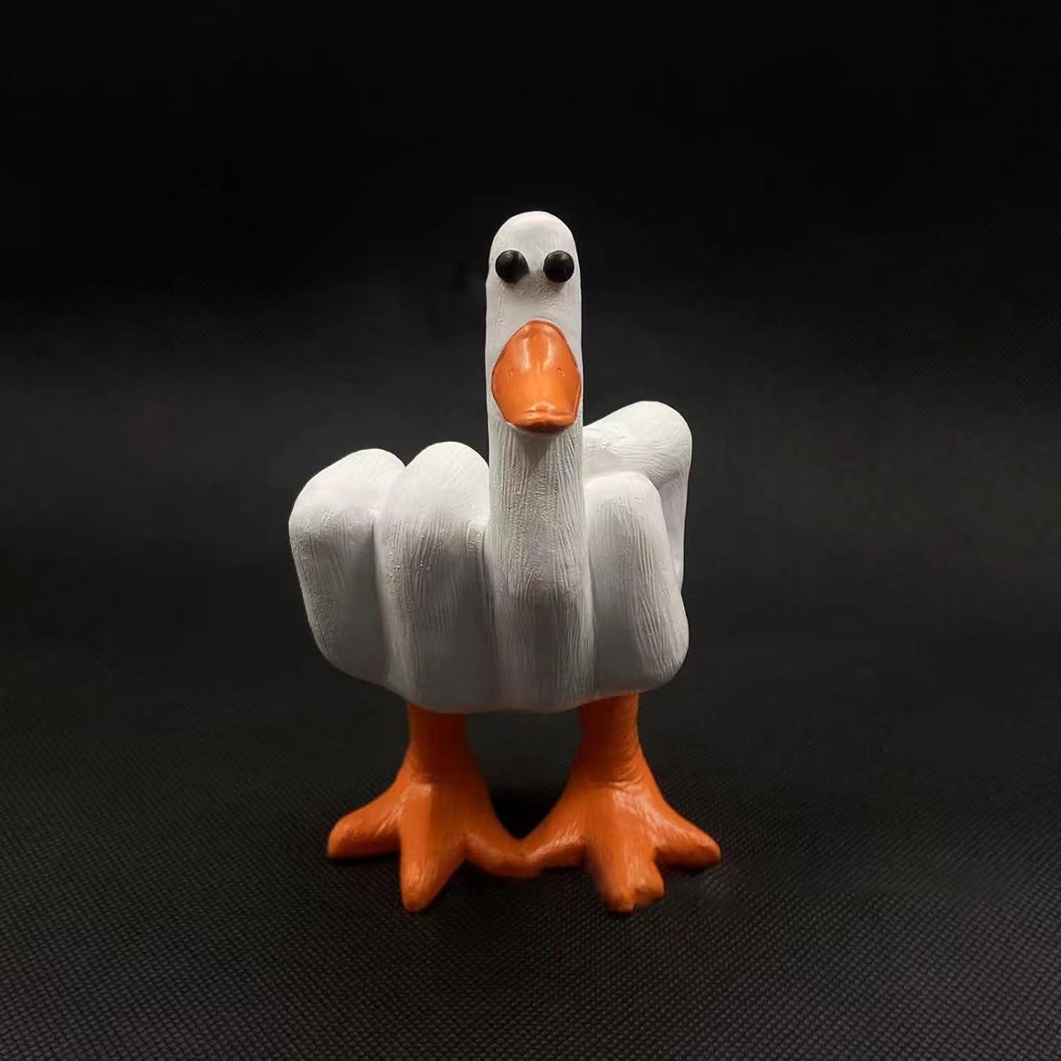 Amazon.com: Funny Middle Finger Duck Statue, Middle Finger Duck-Duck ...
