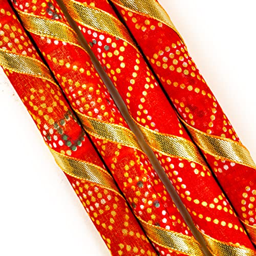 Traditional Dandiya Garba Decorative Sticks set of 2 Pairs for Navratri ...
