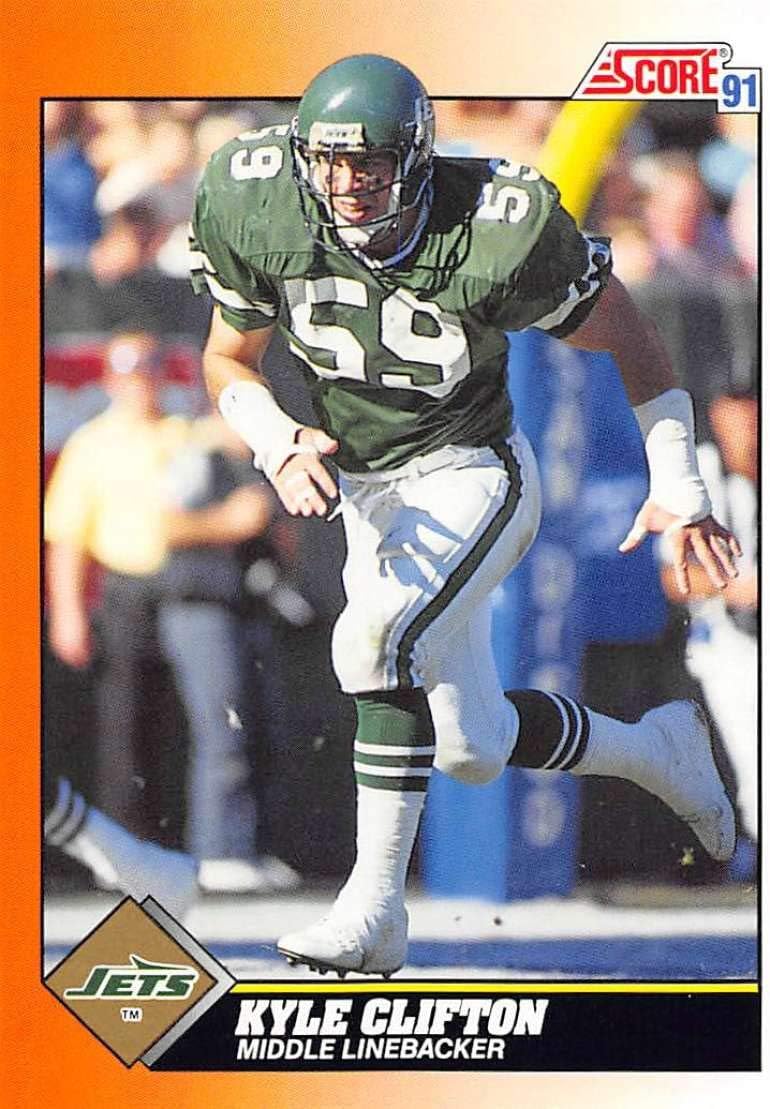 Amazon.com: 1991 Score Football #386 Kyle Clifton New York Jets ...