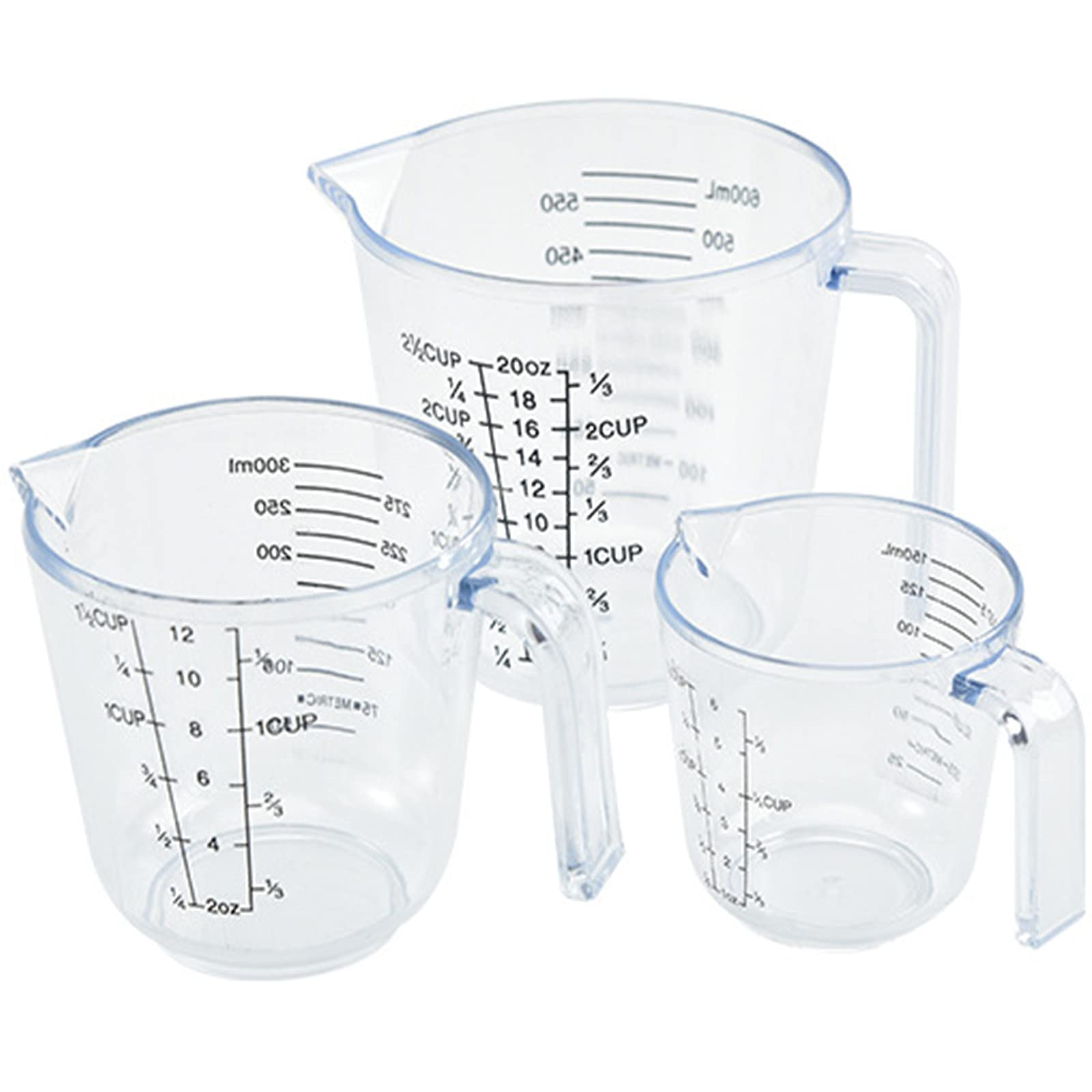 Buy TEKEFT Plastic Beaker Graduated Measuring Cup with Graduated ...