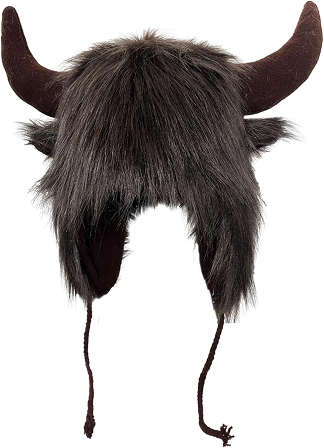Bison Hat With Horns - Animal Hats With Horn, Winter Buffalo With Horns ...