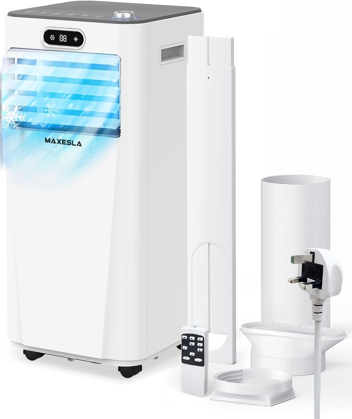 Maxesla Portable Air Conditioner, 9000 BTU 4 in 1 Air Conditioning Unit ...