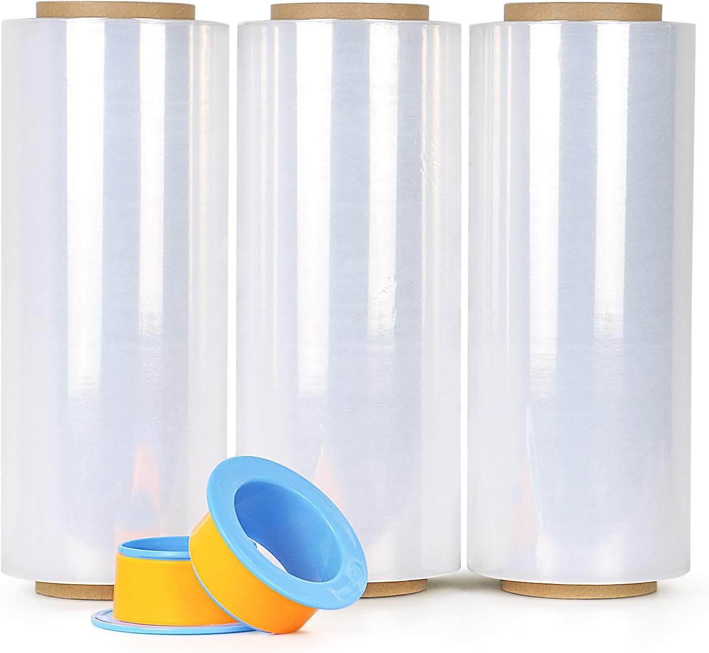 3 Pack Film étirable demenagement, Transparent de film emballage, Cling ...