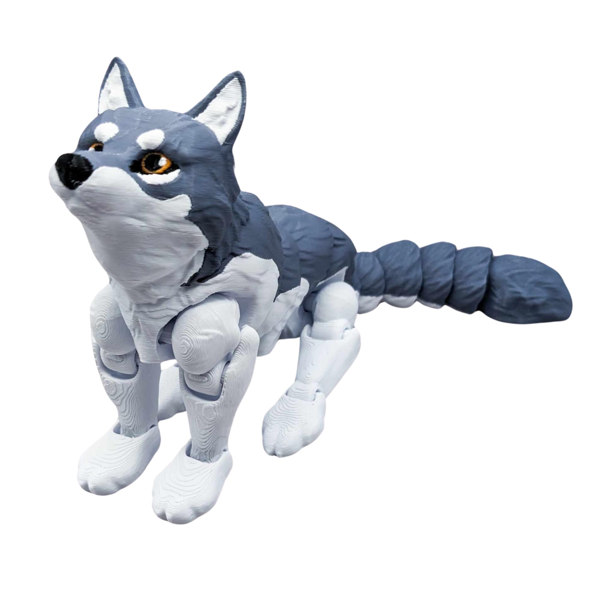 Amazon.com: Articulating 3D Printed Wolf Collectible Display Piece ...