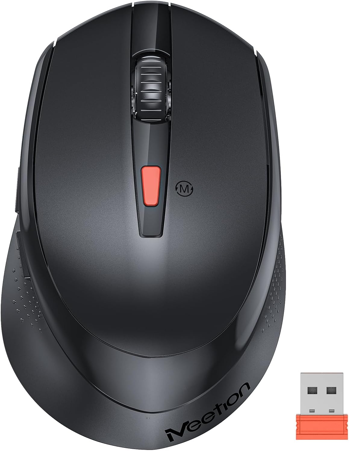 Amazon.com: MEETION Wireless Bluetooth Mouse, Bluetooth 5.2+3.0+2.4G ...