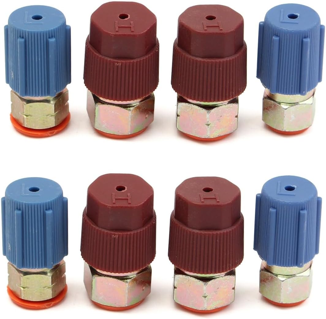 Amazon.com: Milisten 8 Pcs Set Fitting Adapter Ac Fitting R134a Adapter ...