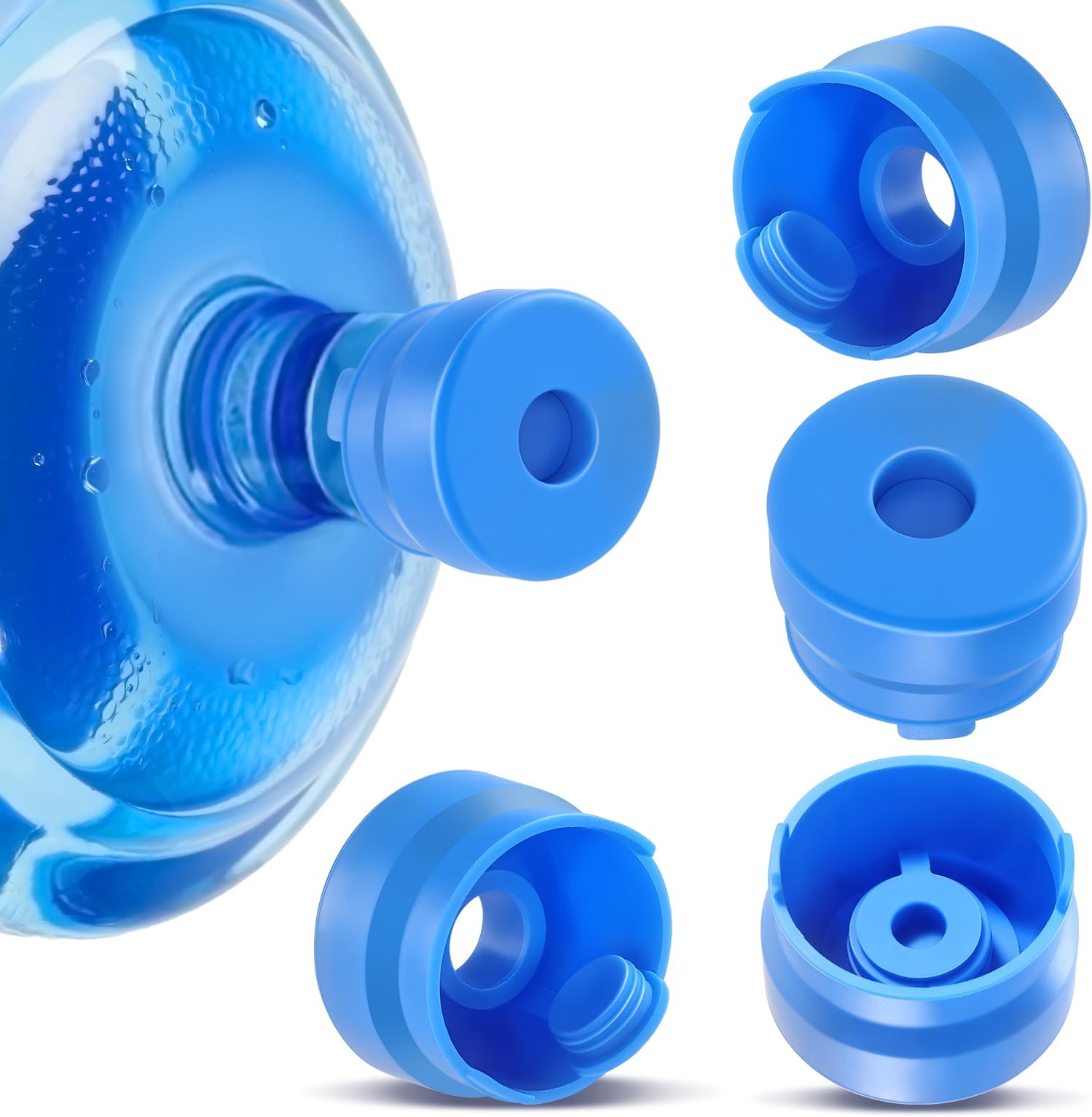 Amazon.com: IRCPEN 3 and 5 Gallon Water Jug Cap, Food Grade Silicone ...