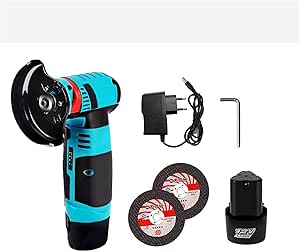 VIETOL 12V 500W Mini Angle Grinder Power Tool 19500 RPM Grinding Cutting Metal Wood Brushless ...