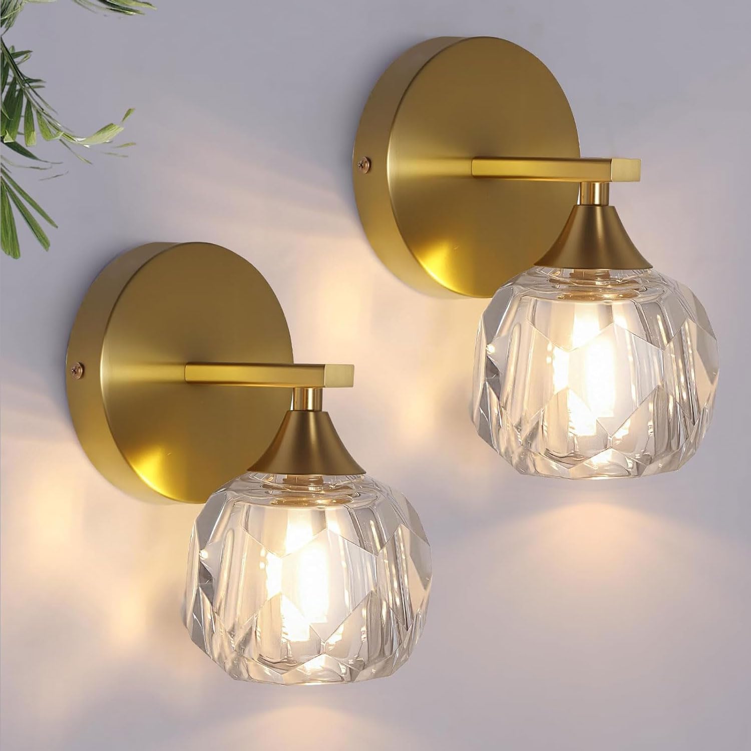 Bektas Set of 2 Wall Sconces for Bathroom, Modern Vanity Light Fixtures ...