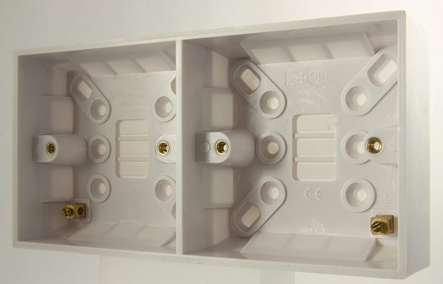 2 GANG 25MM DEEP DUAL SURFACE PATTRESS BACK BOX LG838-25 : Amazon.co.uk ...