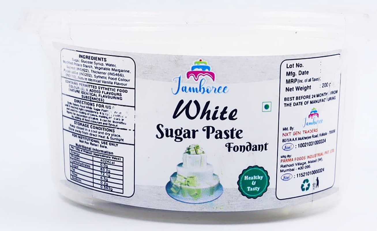 Jamboree!!! White Fondant Sugar Paste For Cake Decoration Sugar Paste ...