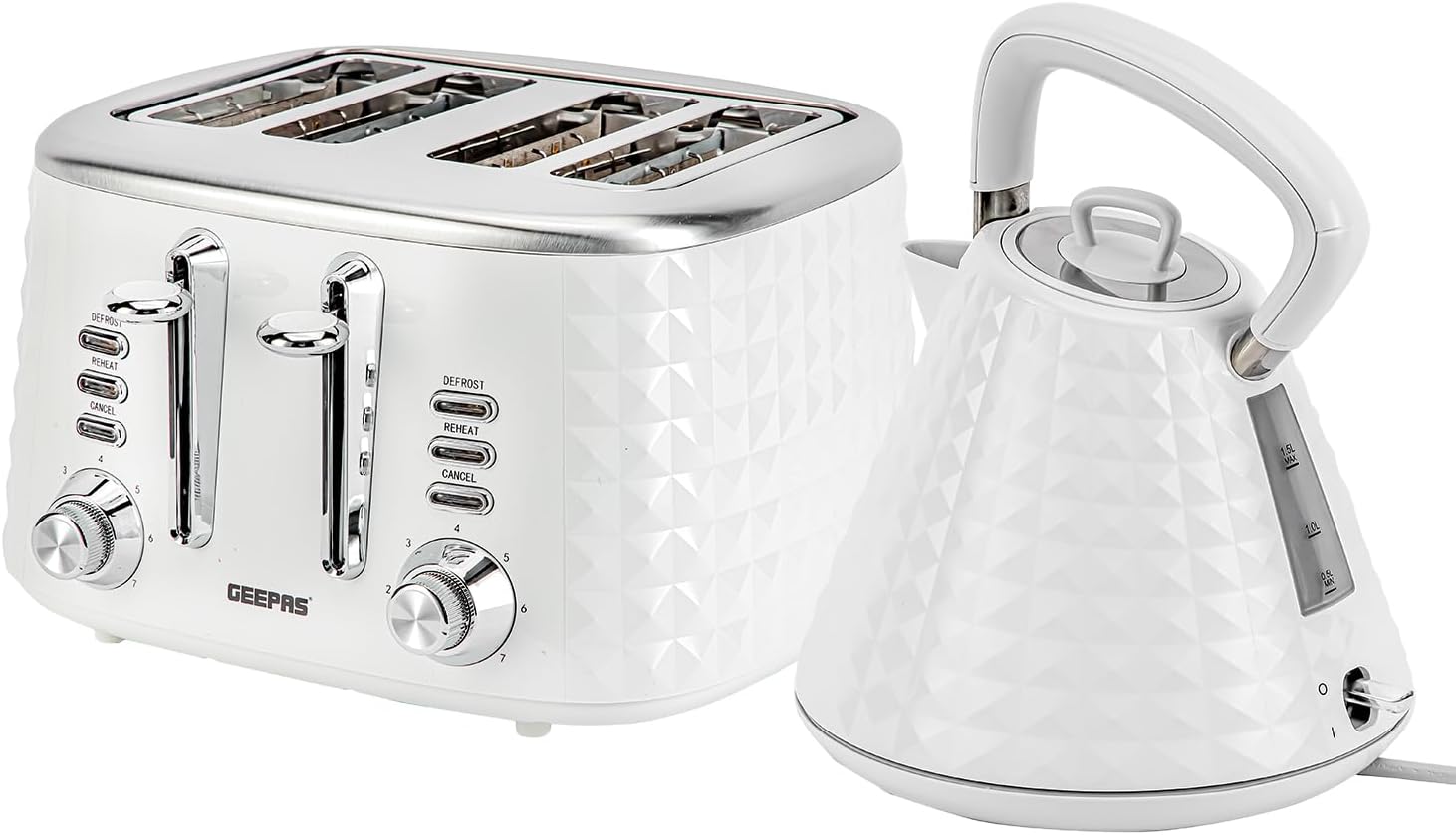 Ariete ARPK41 Retro Style Dome Kettle and 4 Slice Toaster Set, Vintage ...