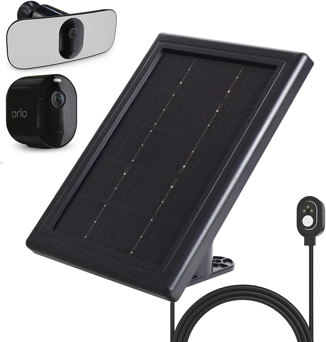 Amazon.com: Arlo Solar Panel 5V Solar Camera Charger for Arlo Pro 3 ...