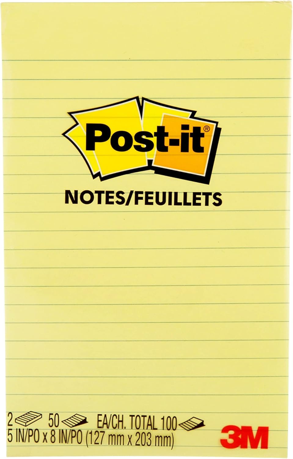 Post-it Notas emergentes de 5 x 8 pulgadas 2 almohadillas notas ...