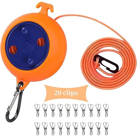 Amazon.com: Travel Clothesline,4m/13ft Portable Retractable Adjustable ...