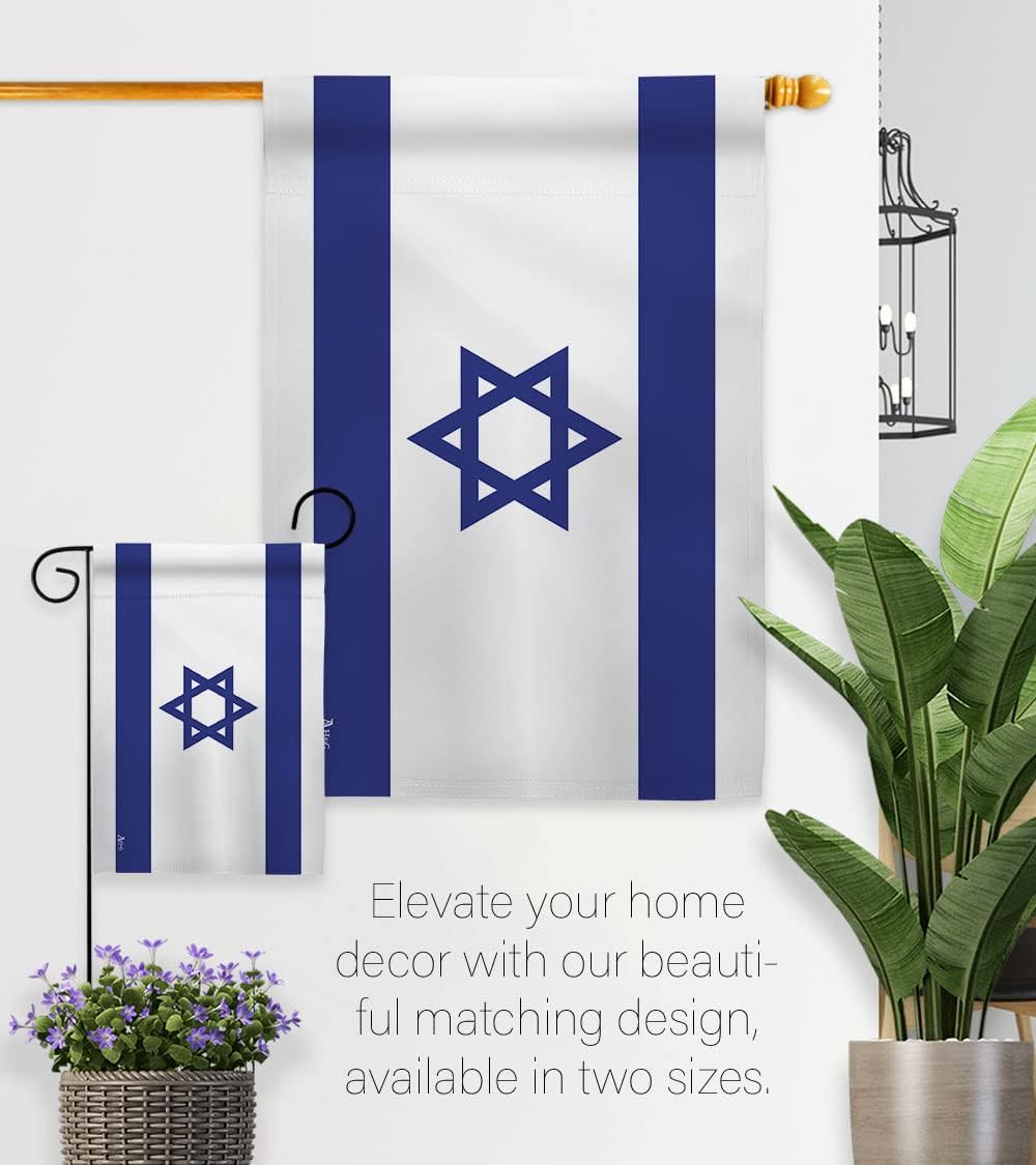 Americana Home & Garden Israel Bandera de Israel – Juego de soportes de ...