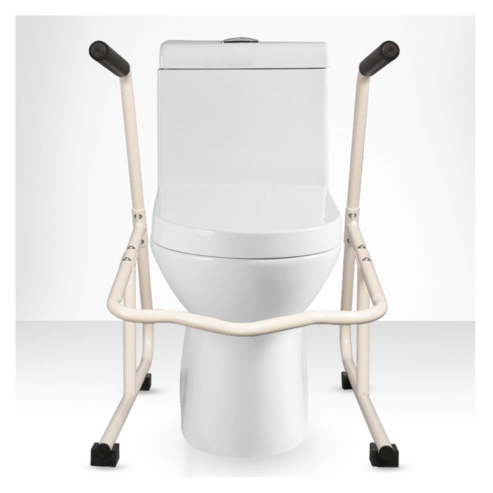 Buy Bathroom Safety Frame Can Be Punched Toilet Rail Helper for Elderly ...