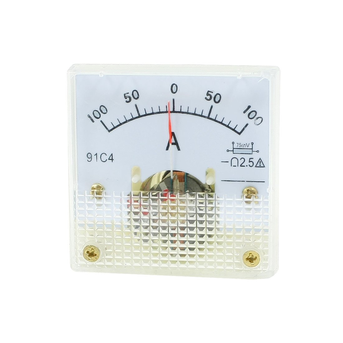 Aexit 91C4 DC100-0-100A Zero Center Analog Panel Ampere Meter Ammeter ...
