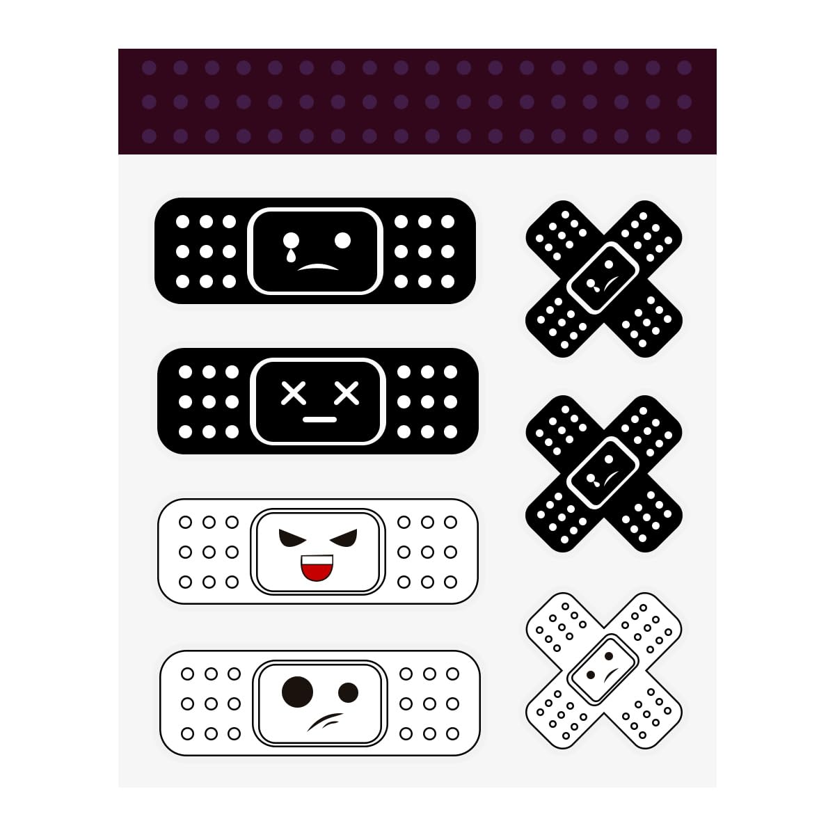 Amazon.com: Yourkar Car Bandage Decal, Funny Cute Auto Cartoon Bandage ...