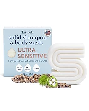 Amazon.com : Kitsch 2-in-1 Shampoo Bar & Body Wash Bar for Sensitive ...