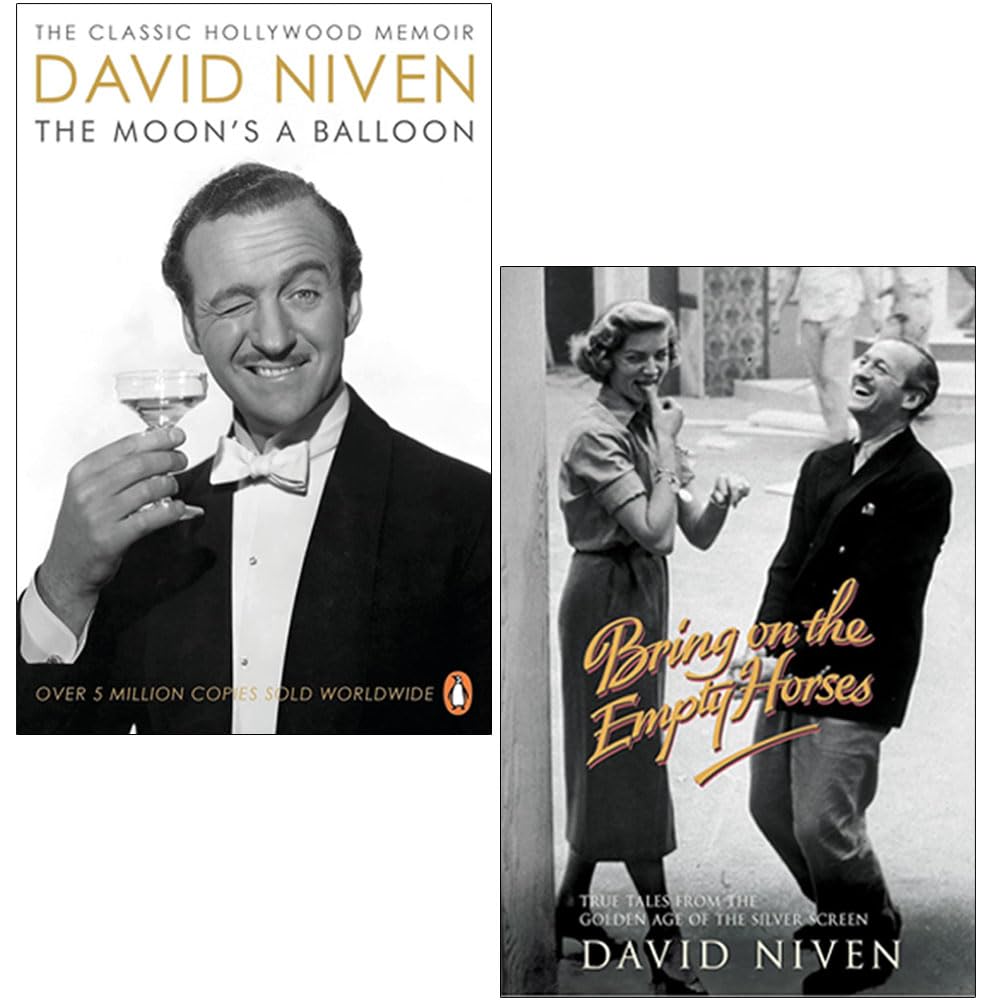 David Niven Collection 2 Books Set (The Moon's a Balloon & Bring on the ...