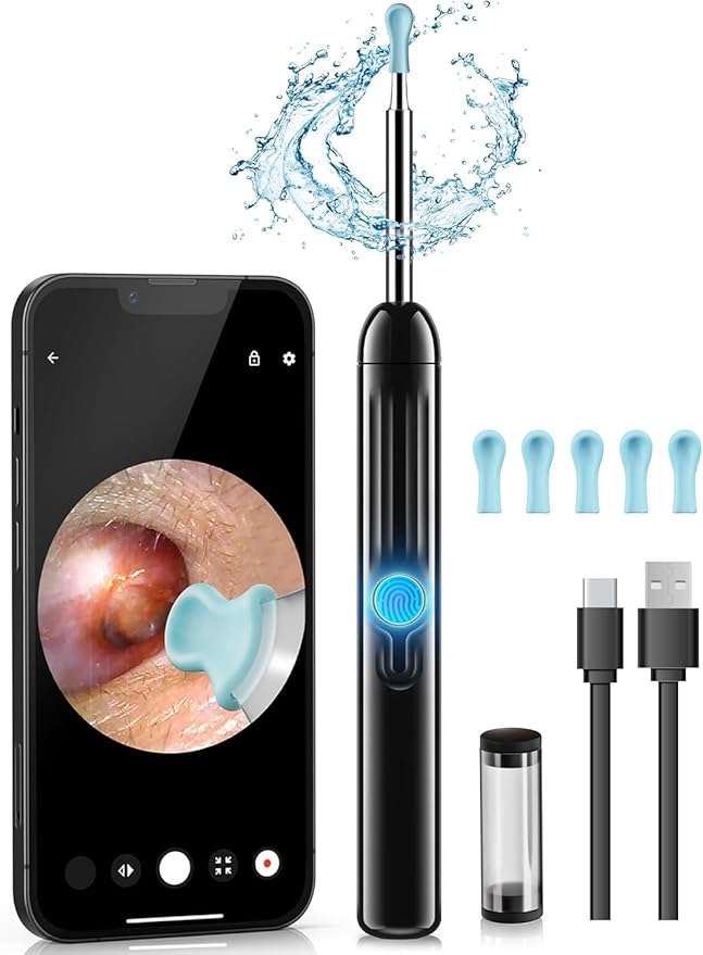 Ear Wax Removal Tool Camera, 1080P HD Scope and 6 LED Lights, Ear ...
