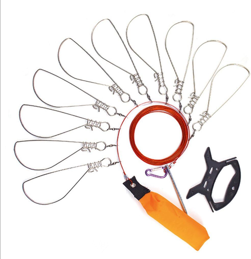 Amazon.com : Toasis Fishing Cable Stringer Clip Fish Holder (10 Clips ...