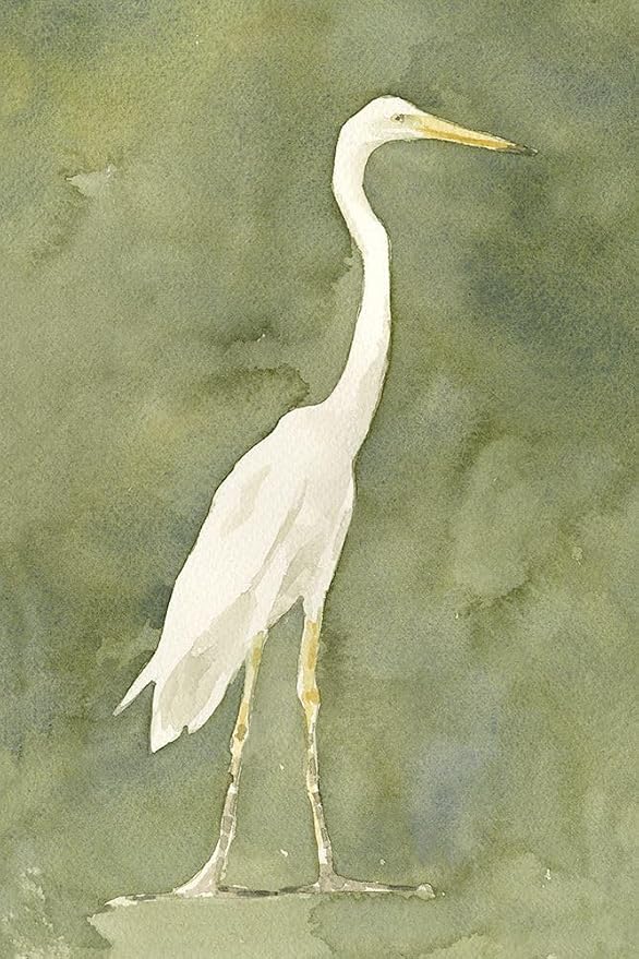 Amazon.com: Emerald Heron I Poster Print - Emma Caroline (18 x 24 ...