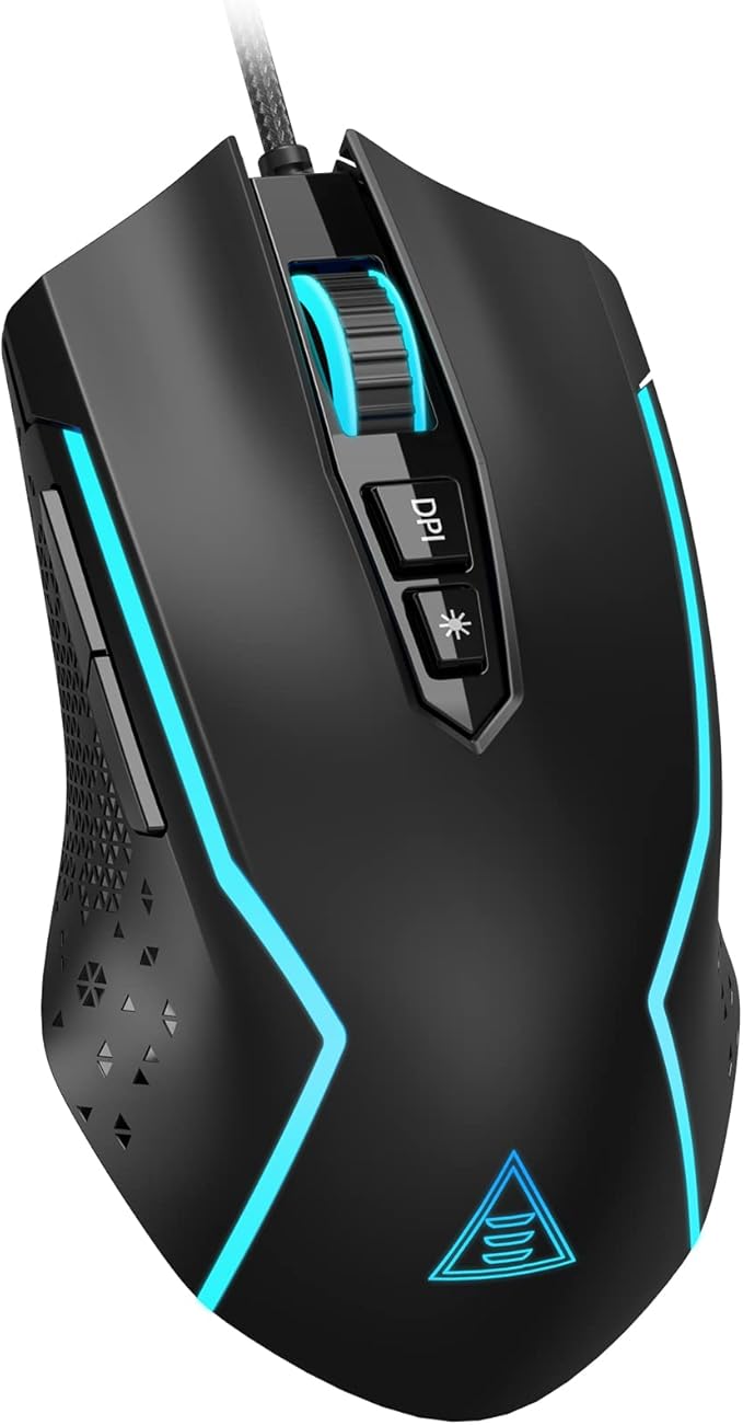 Amazon.com: EKSA Gaming Mouse, Wired Ergonomic Gaming Mice with 7 ...