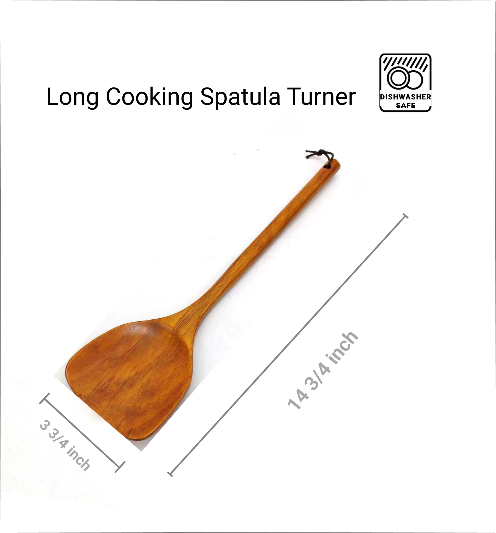 Snapklik.com : 4080, Wooden Spatula Turner Cooking Utensil For Non ...