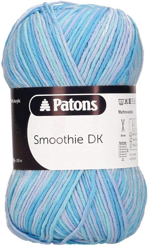 Patons Smoothie DK, Blue Mix (02102), 100g : Amazon.co.uk: Home & Kitchen