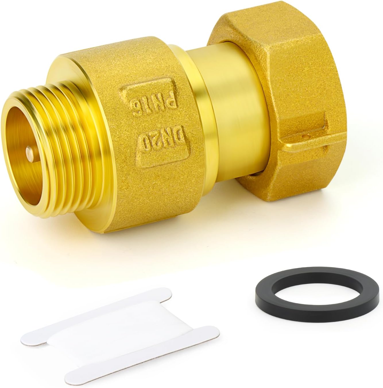 Amazon.com: GASHER Brass Check Valve 3/4" Female to 3/4" Male ...
