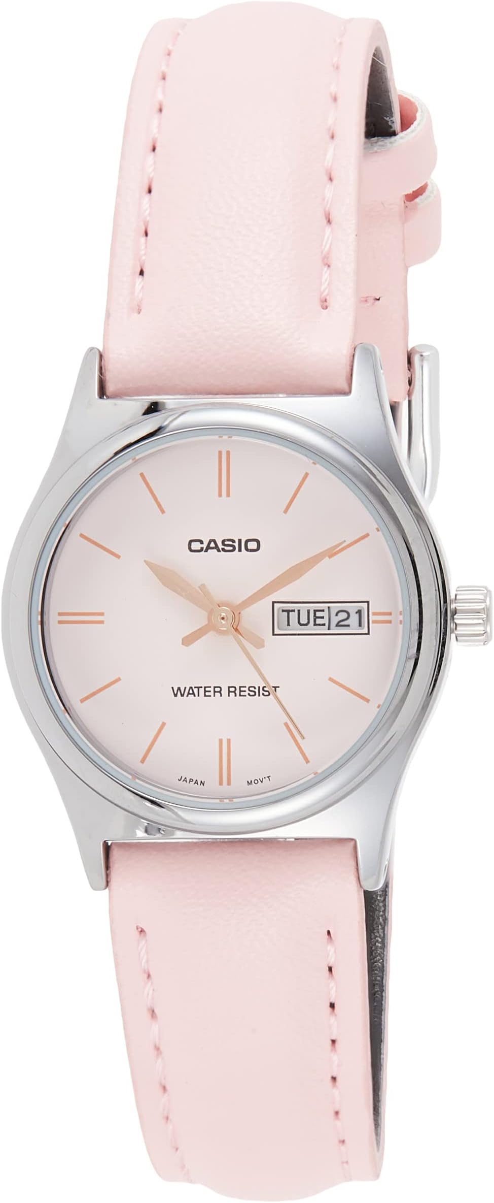 Casio Women's Watch - LTP-V006L-4BUDF Pink Dial, Pink Band: Buy Online ...