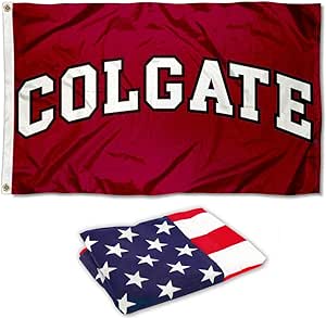 Amazon.com : Colgate Logo Flag and USA 3x5 Flag Set : Sports & Outdoors